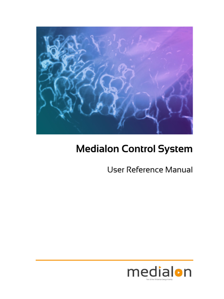 Medialon Control System User Manual | PDF | Menu (Computing) | Window ...