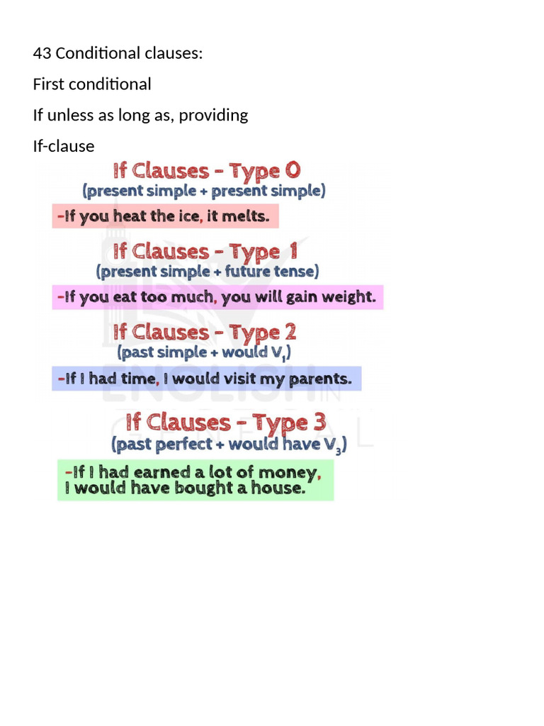 43 Conditional Clauses | PDF