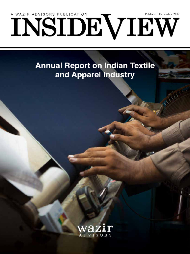Annual Report On Indian Textile and Apparel Industry (2016-17) | PDF ...