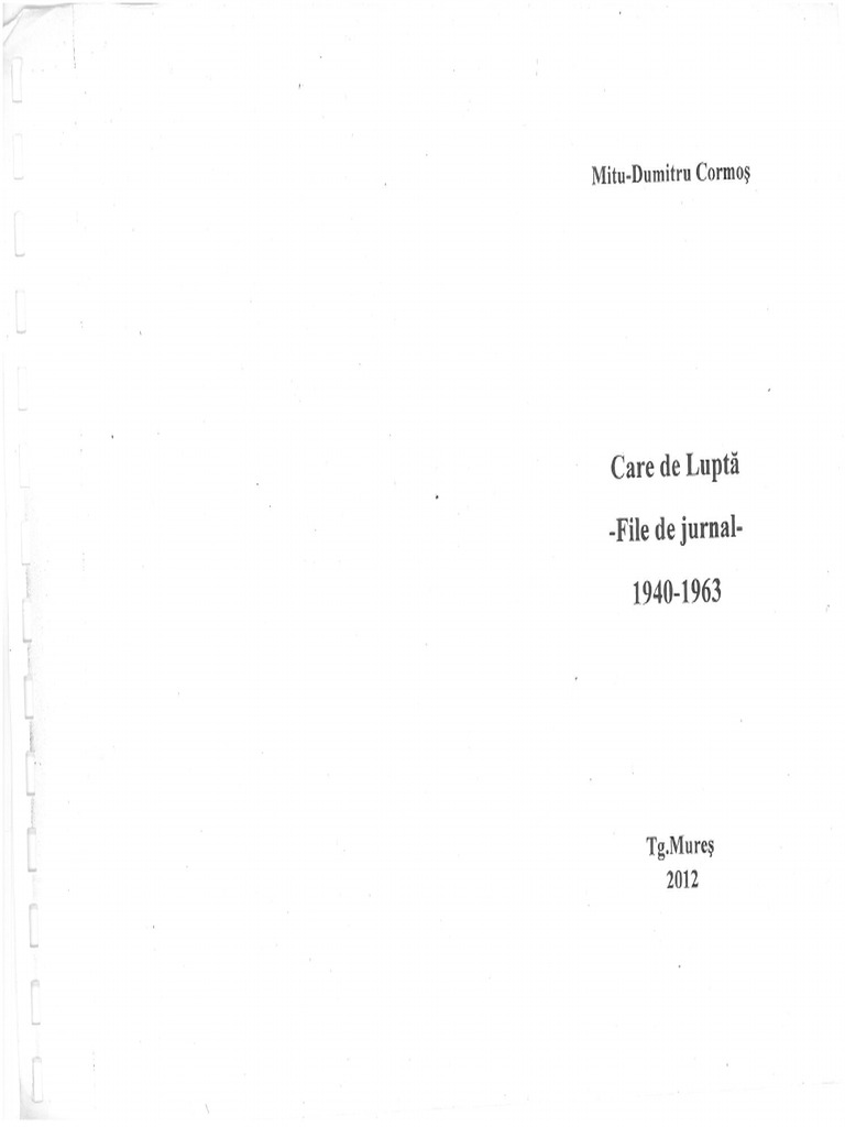 Care de Luptă - Mitu-Dumitru Cormoș | PDF