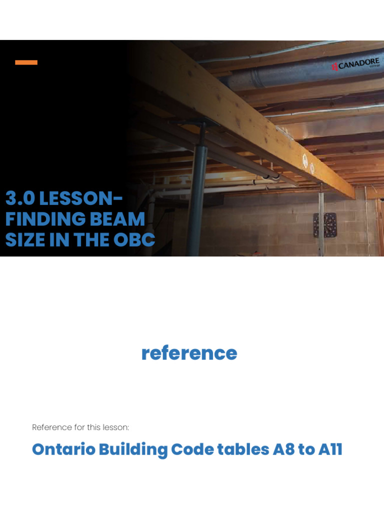 3.0 Lesson Notes - Finding Beam Size in The Obc | PDF | Beam (Structure ...