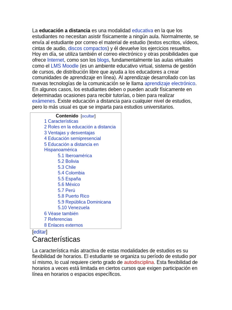 Educación a Distancia: Modalidades y Beneficios | PDF | Educación a ...