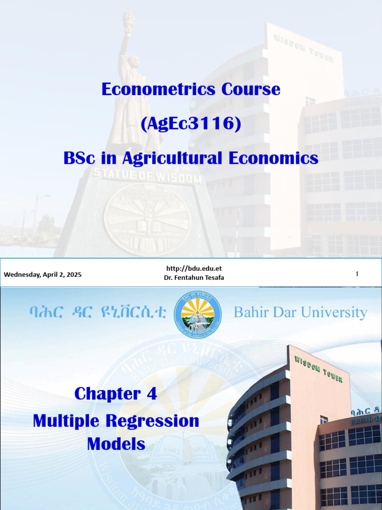 Ch4 Multiple Linear Regression | PDF | Linear Regression | Ordinary ...