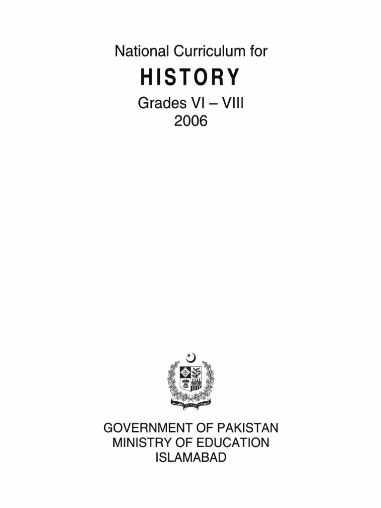 History Grades VI-VIII | PDF