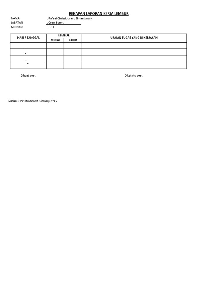 Form Lemburan Pael JZ | PDF