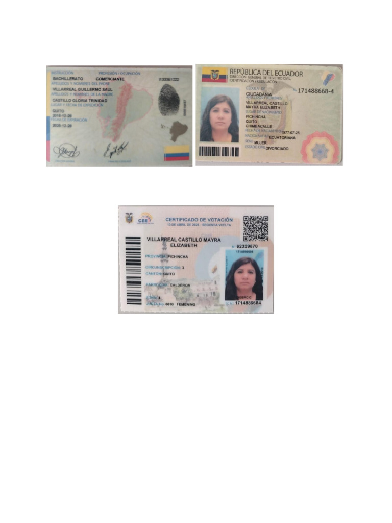 Cedula Mara Villarreal Cedula PDF | PDF