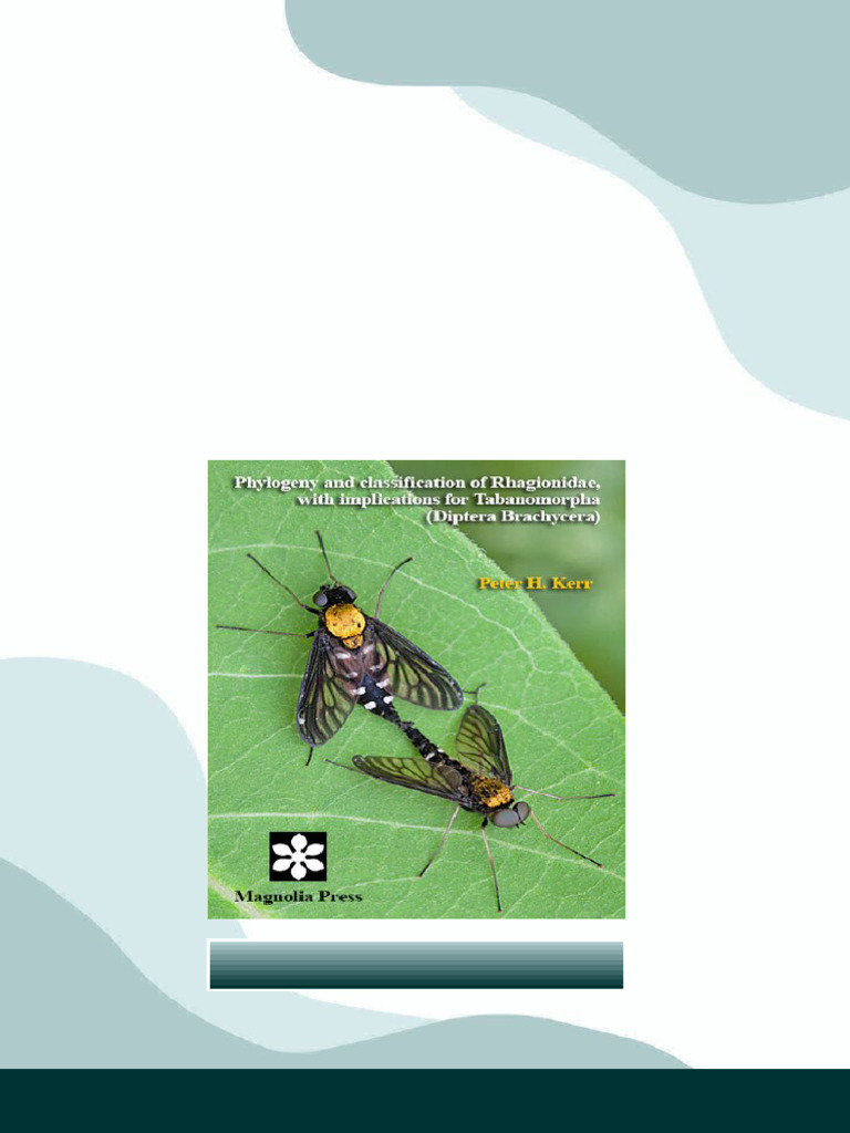 (Ebook) Phylogeny and classification of Rhagionidae, with implications ...