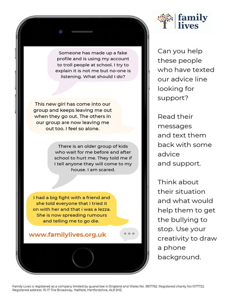 Bullying Advice Texts | PDF