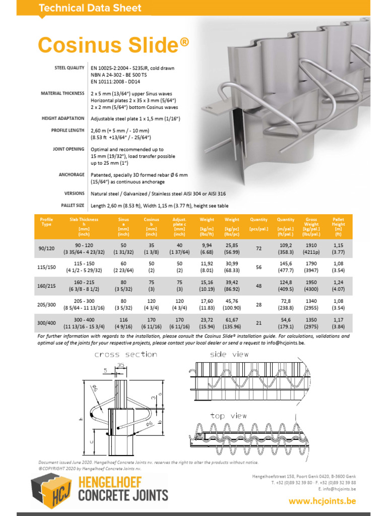 Cosinus Slide® Installation Guide | PDF | Building Engineering | Materials