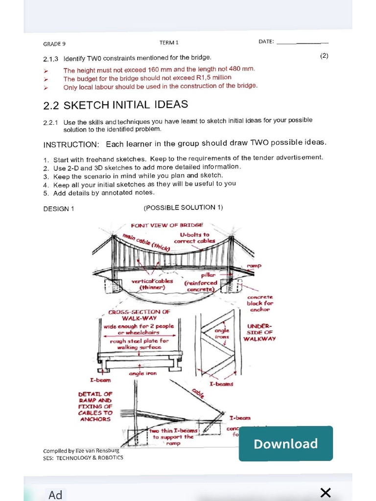 Grade 9 Technology... Mpopi | PDF