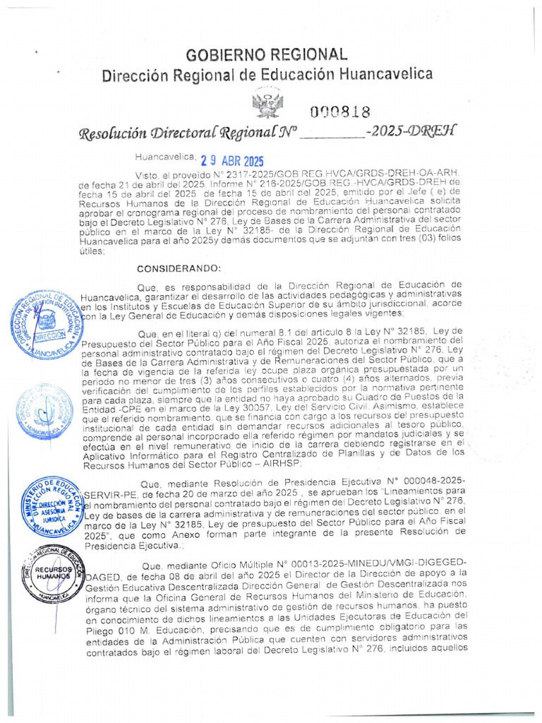 RDR N°000818-2025-Dreh | PDF