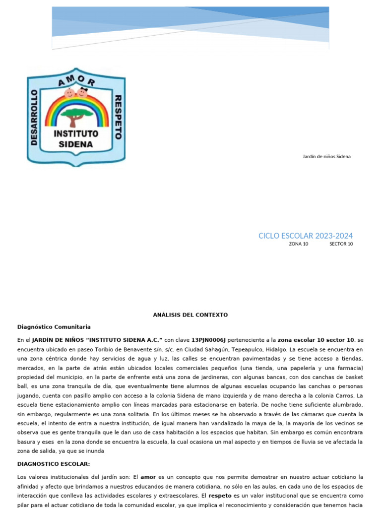 PROGRAMA ANALÍTICO CTE 2022-2024 (Recuperado automáticamente) | PDF | Educación de la primera ...
