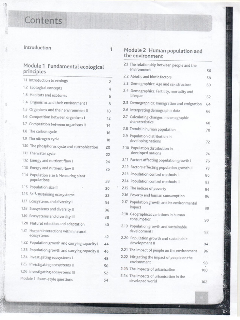 Cape Environmental Science Unit One PDF Free | PDF