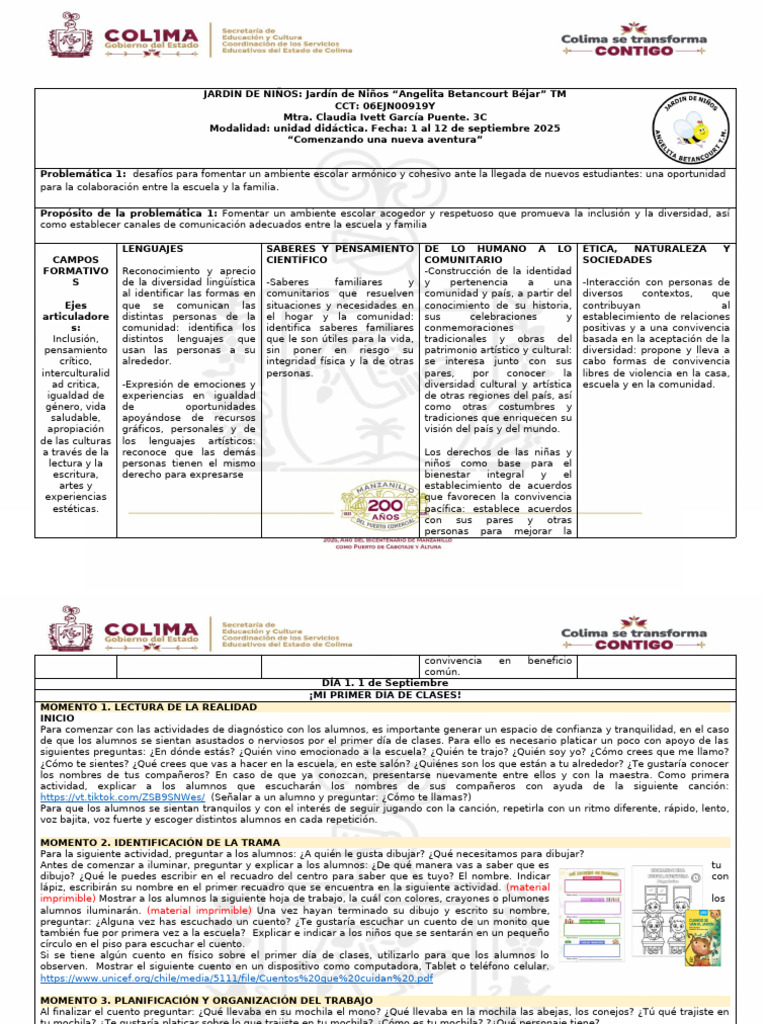 TM Plan Spetiembre 2025 | PDF | Canciones | Instrumentos musicales