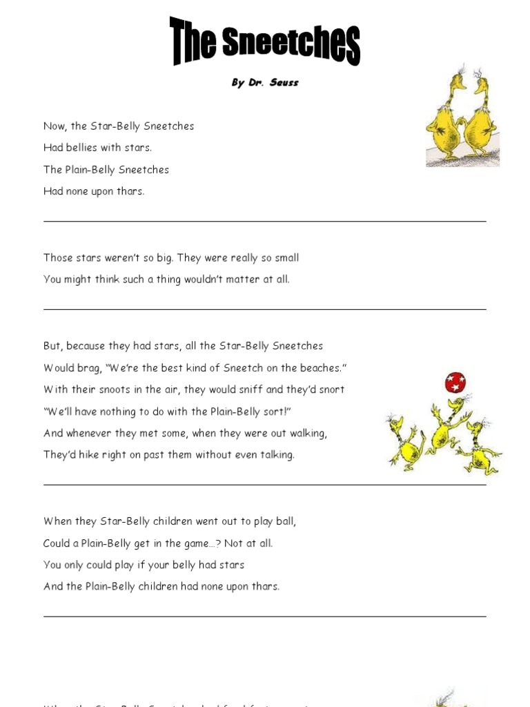 The Sneetches | Download Free PDF | Leisure