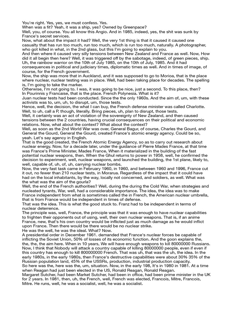 French History | PDF | Age Of Enlightenment | Nuclear Weapons