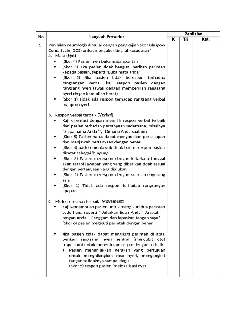 Pengkajian GCS | PDF