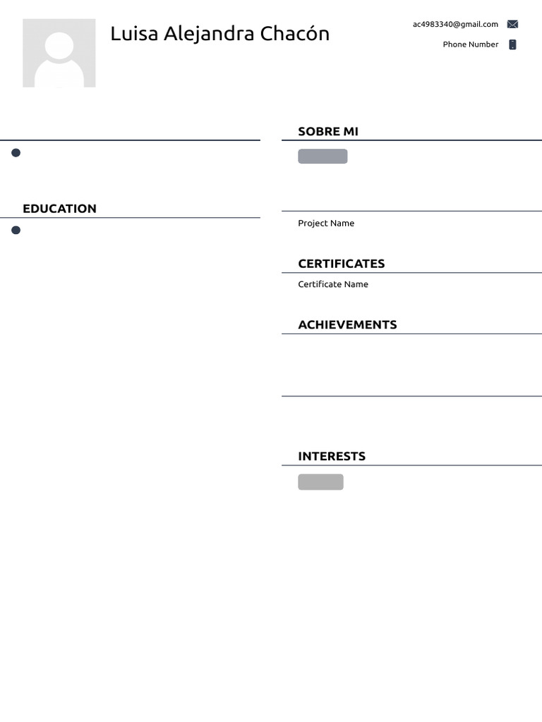 Resume of Luisa Alejandra Chacón | PDF