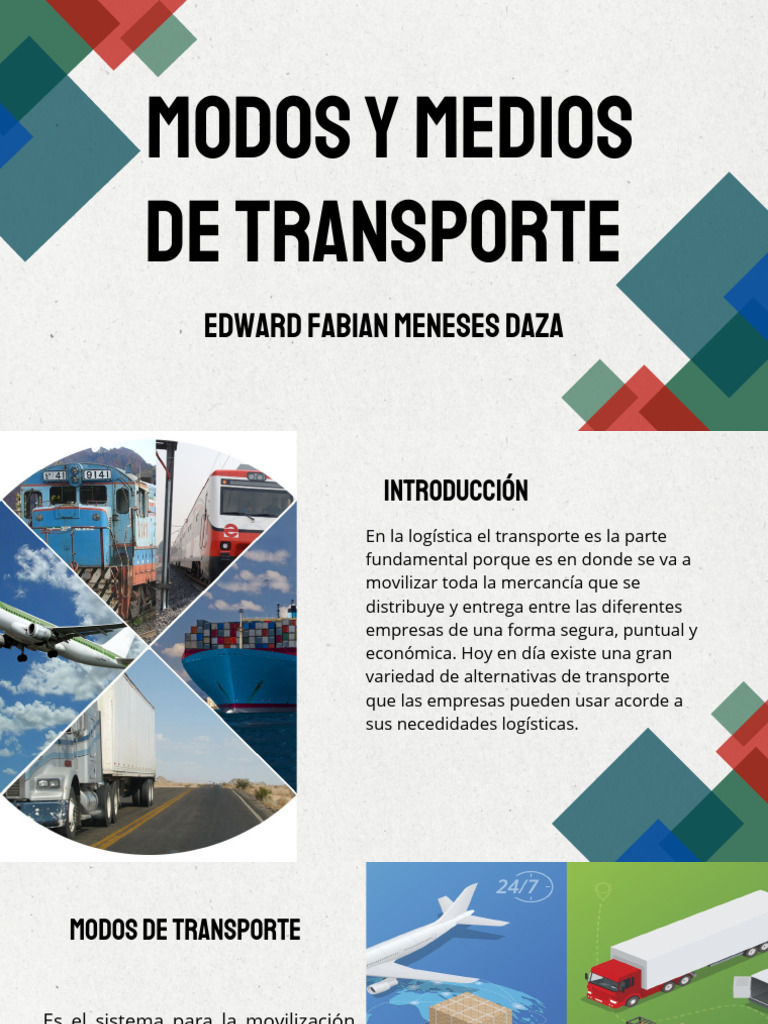 Modos de Transporte en Colombia | PDF | Transporte | Colombia