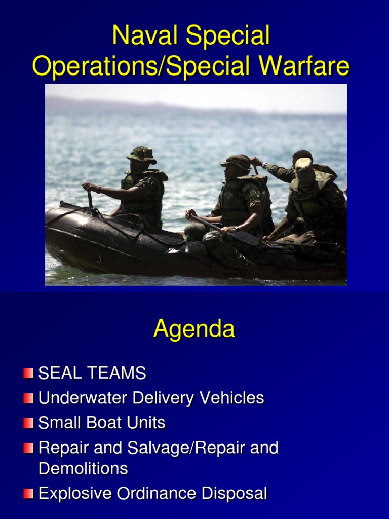 Naval Special Operations Capabilities and Equipment: An Overview of ...