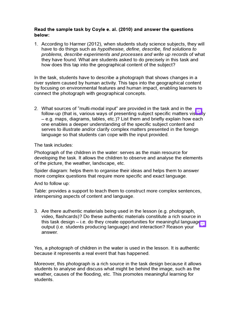 Activity - CLIL Sample Task | PDF | Intelligence | Learning