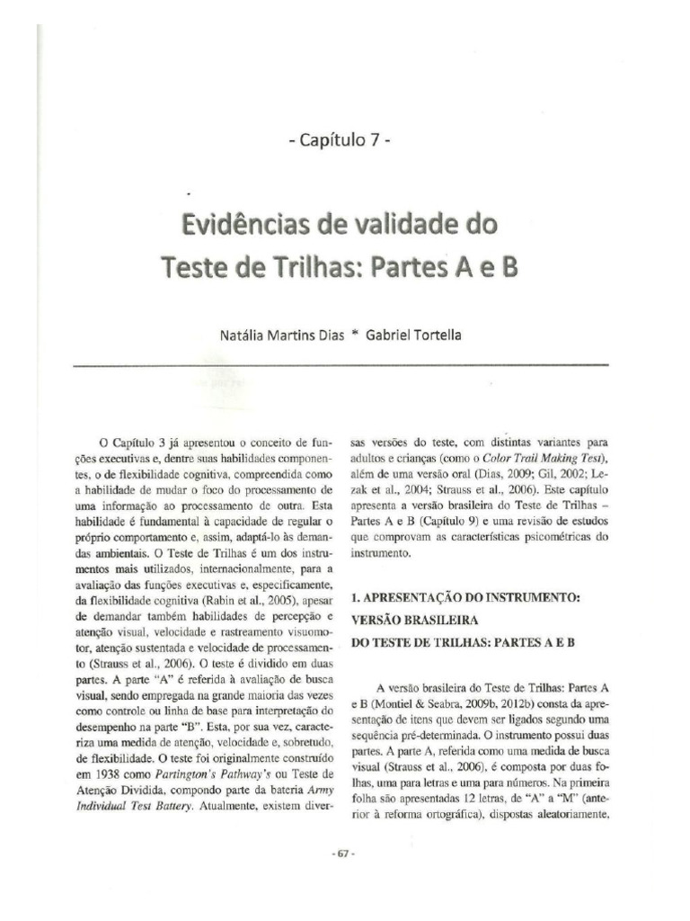Toaz - Info TMT Teste de Trilhas) | PDF