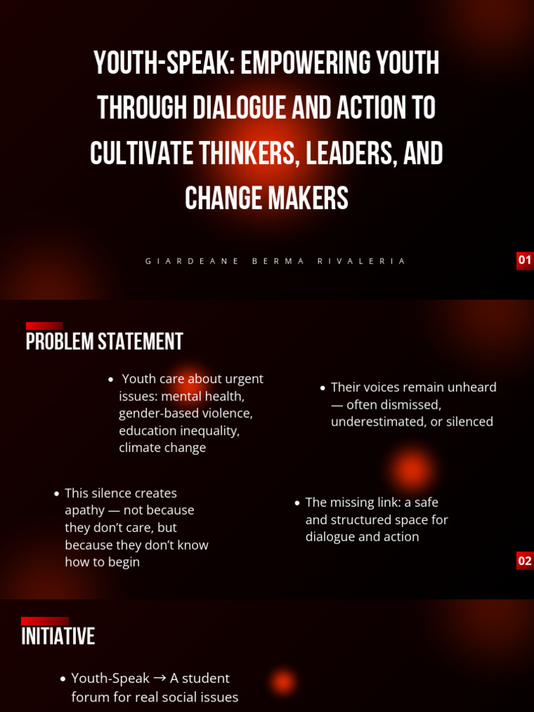 YouthSpeak Presentation 20250925 232743 0000 | PDF | Social Psychology
