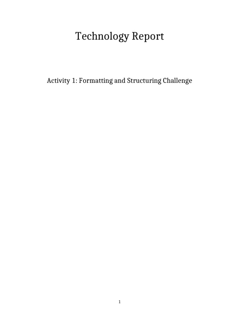 Technology Report v2 | PDF