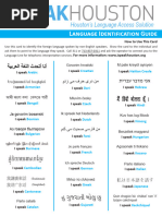 Language Line Language List | PDF