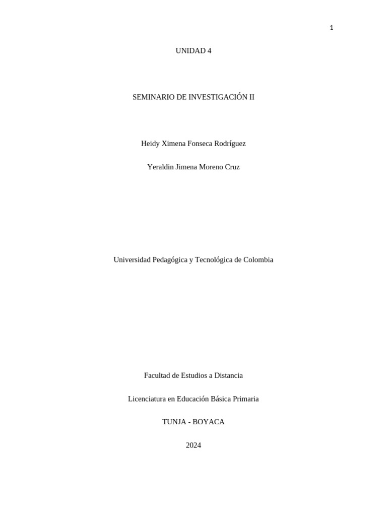 Unidad 4 Seminario de Investigación | PDF