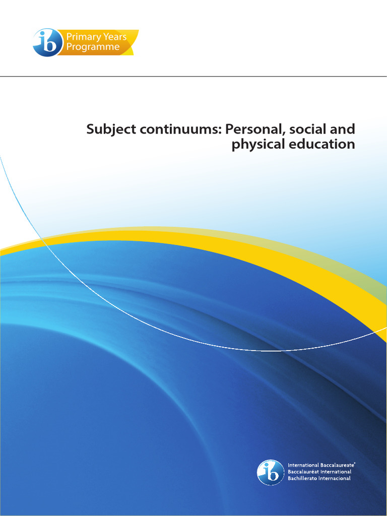 IB Physics Guide: Personal & Social Education | PDF | Well Being ...