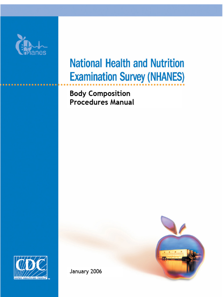 Body Composition Procedure Manual - NHANES 2006 | PDF | Osteoporosis ...