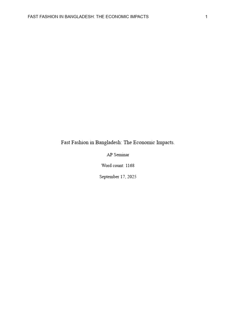 Thiago Rodriguez - Mock IRR Title Page, Introduction, Body Paragraphs ...