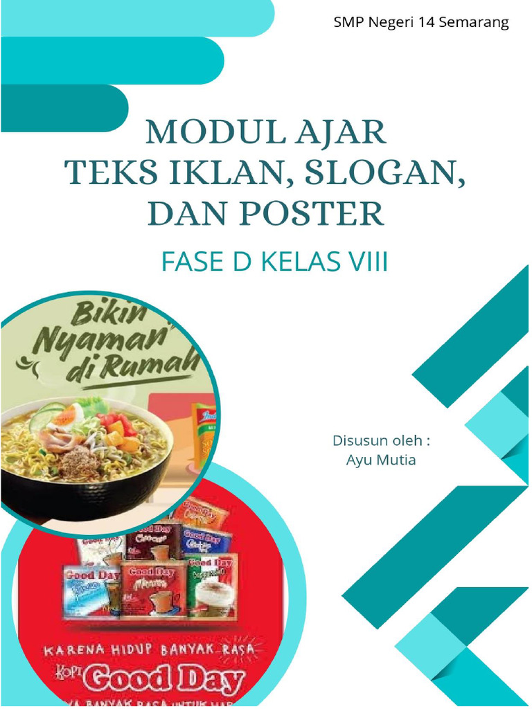 Modul Ajar Teks Iklan, Slogan, Dan Poster | PDF