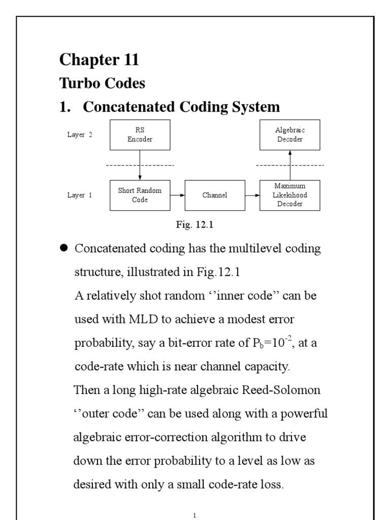 Turbo Codes | PDF | Forward Error Correction | Computer Data