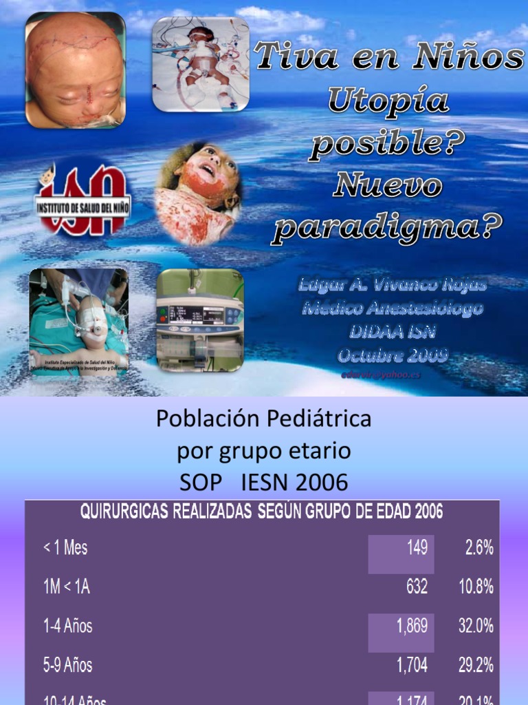 Tiva en Niños | PDF | Farmacocinética | Terapia intravenosa