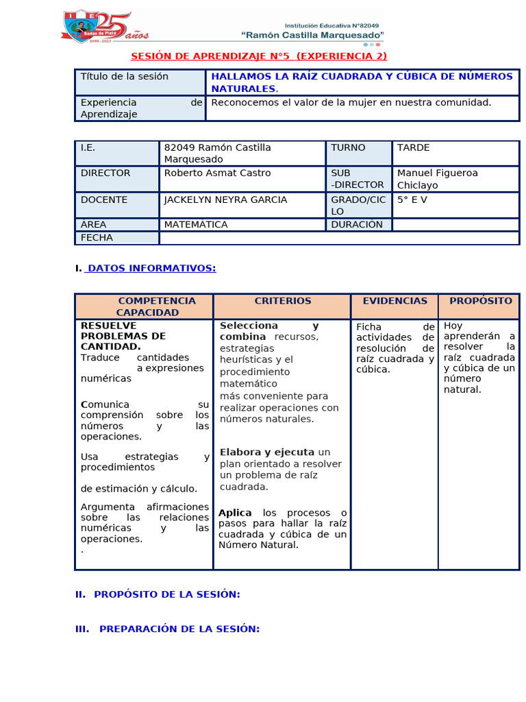 Hallamos La Raiz-Cuadrada-y-Cubica de Un Numero | PDF