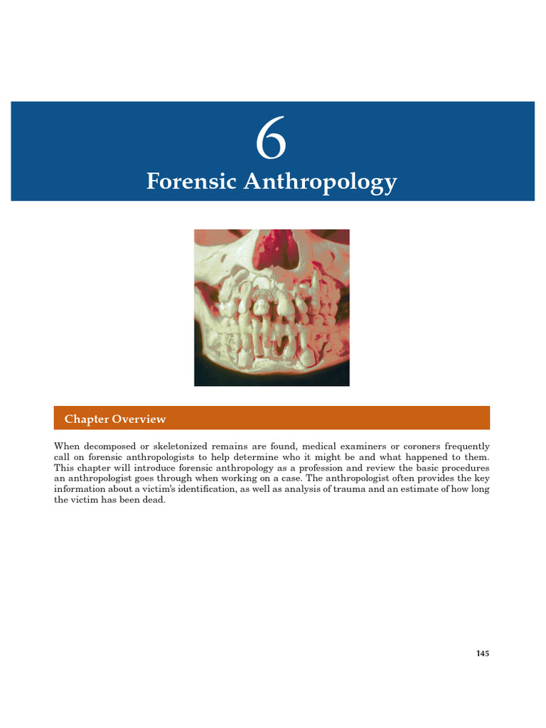 Forensic Anthropology Textbook #1 (James) | PDF | Tooth | Anthropology