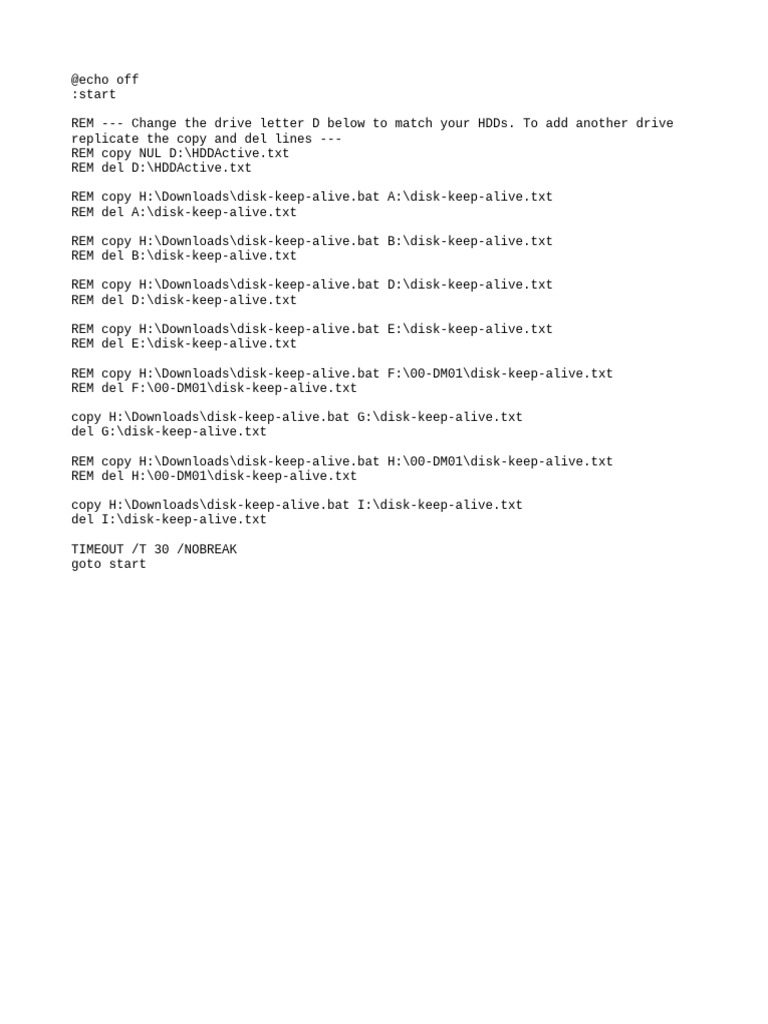 Disk Keep Alive.20230213 | PDF