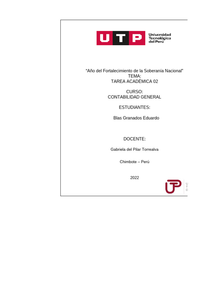 Caso de Flujo de Caja. Eduardo Blas (Tarea Académica 02) | PDF