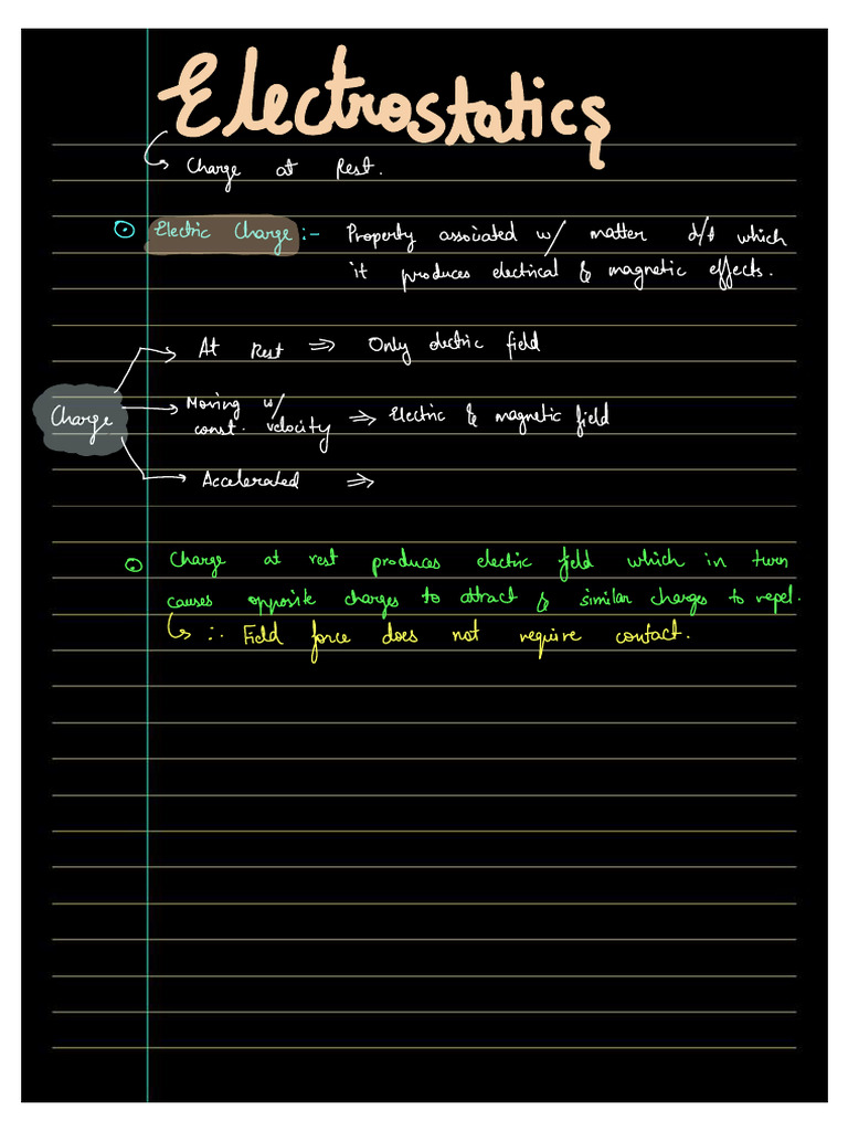 Electrostatics | PDF