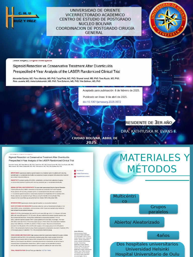Resección Sigmoidea vs. Tratamiento Conservador | PDF ...