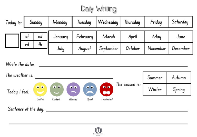 Daily Writing Journal Template | PDF