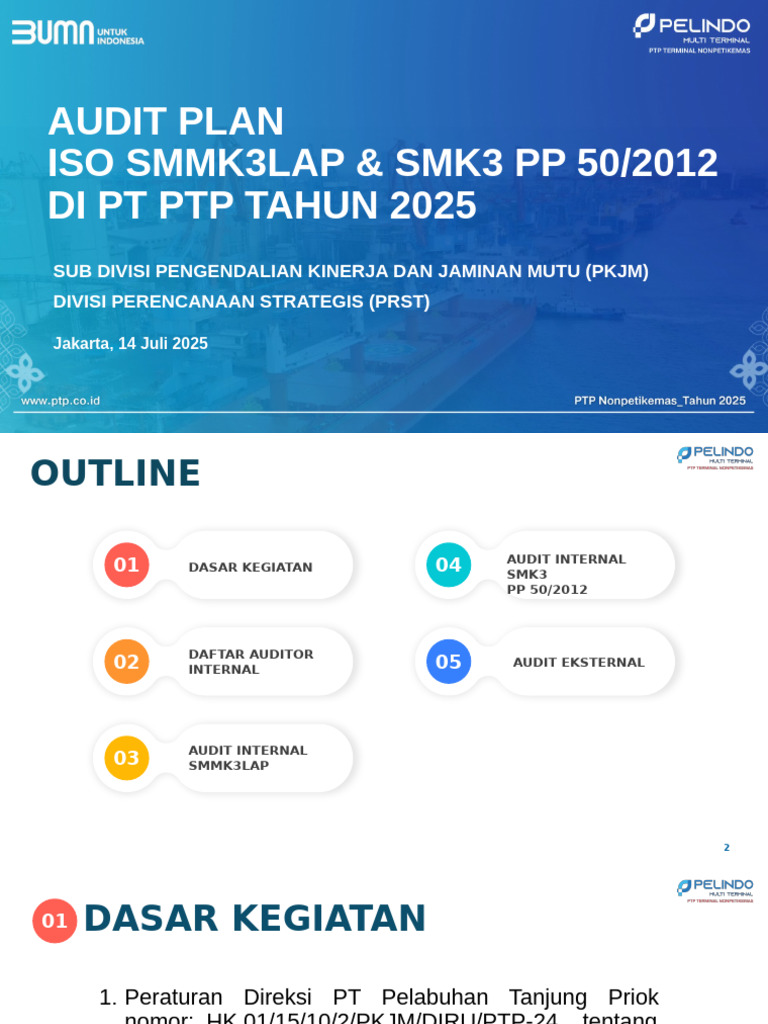 DRAFT - Audit Plan 14 Juli - 04072025 | PDF