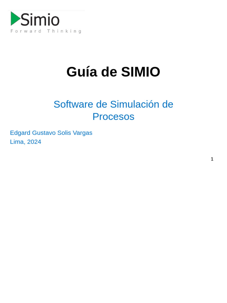 Guia Del Software Simio - 2024 | PDF | Servidor (Computación ...
