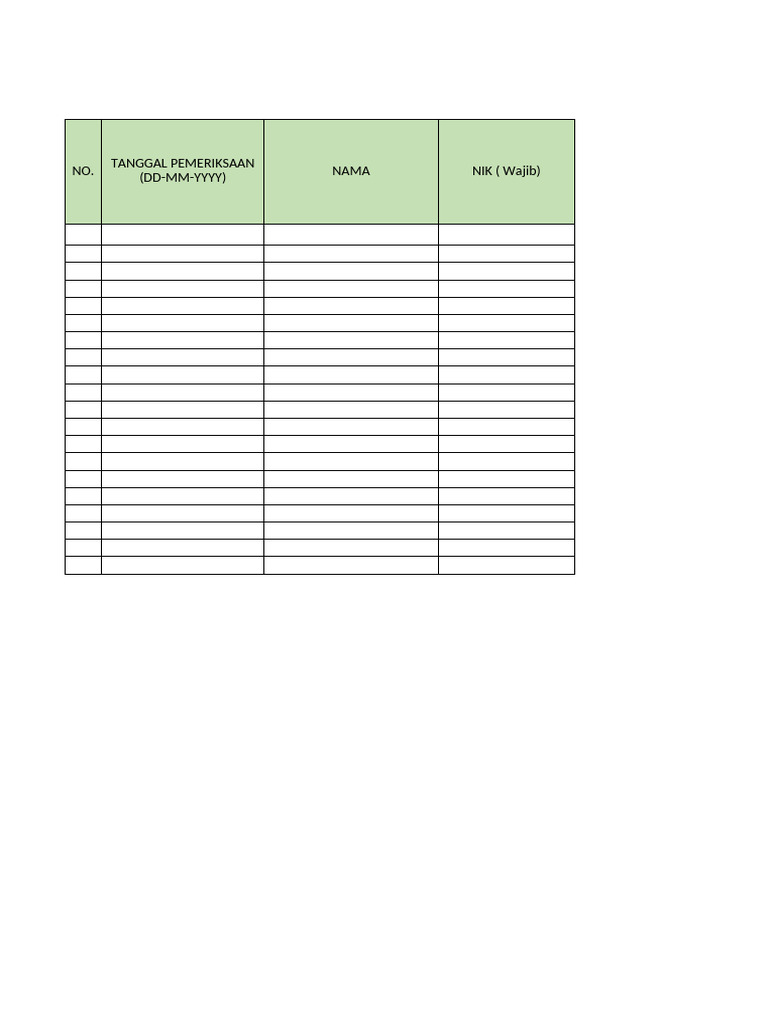 Form Offline Dengue New | PDF