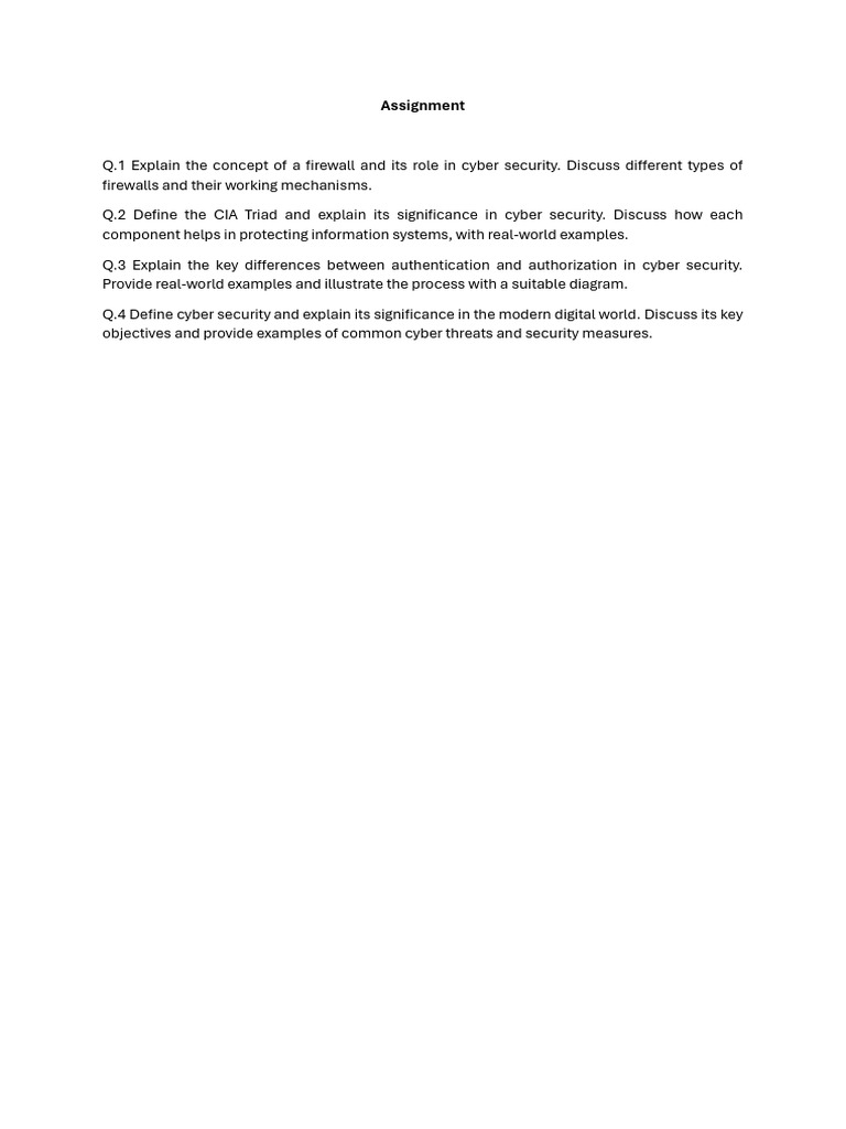 Assignment Cyber Security | PDF