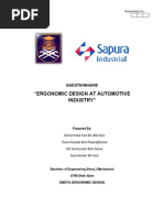 Nordic Musculoskeletal Questionnaire Form | PDF | Musculoskeletal System