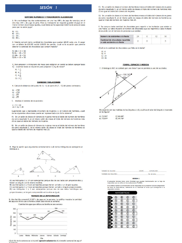 Sesion1 Planea | PDF