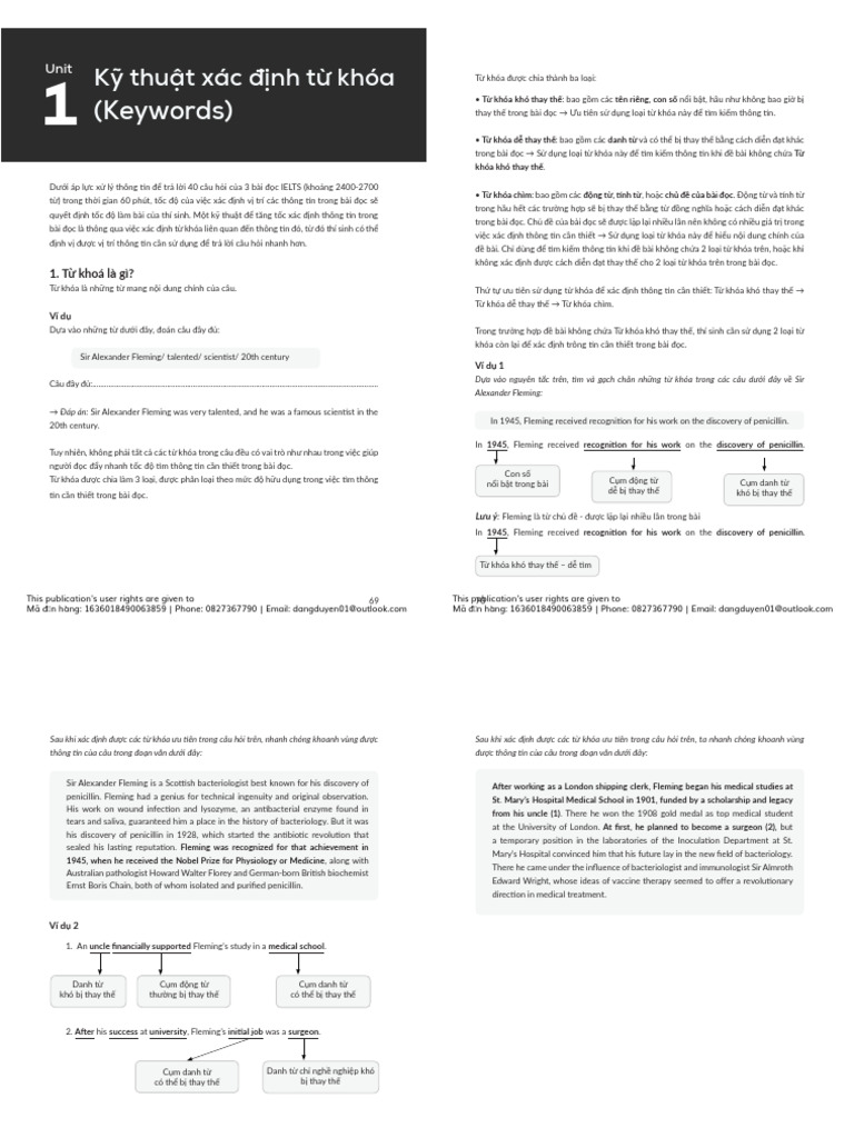 Reading - Scanning - Identifying Keywords | PDF